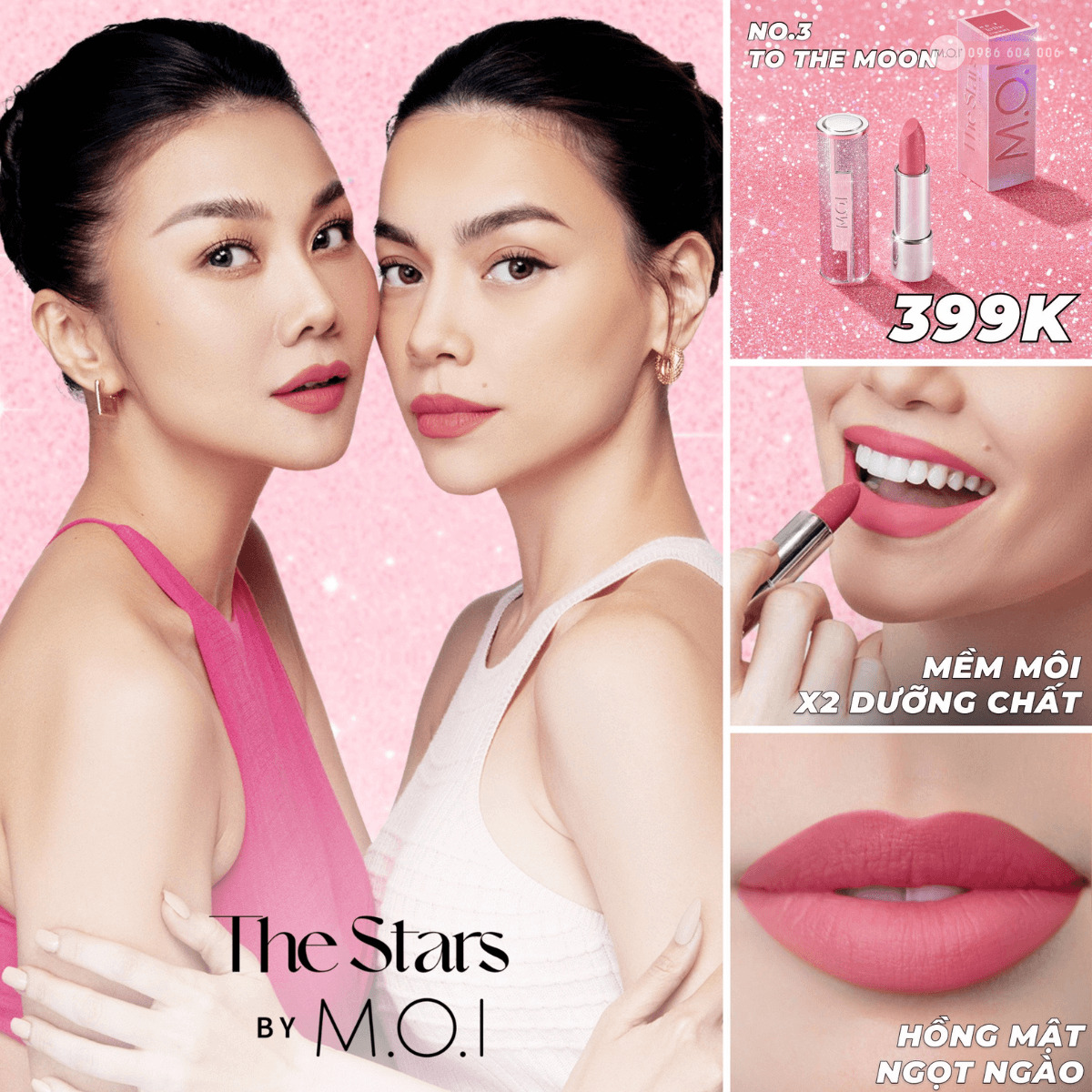 Review Chi Tiết 6 Màu Son The Stars M.O.I x Thanh Hằng. Màu Nào Đẹp?